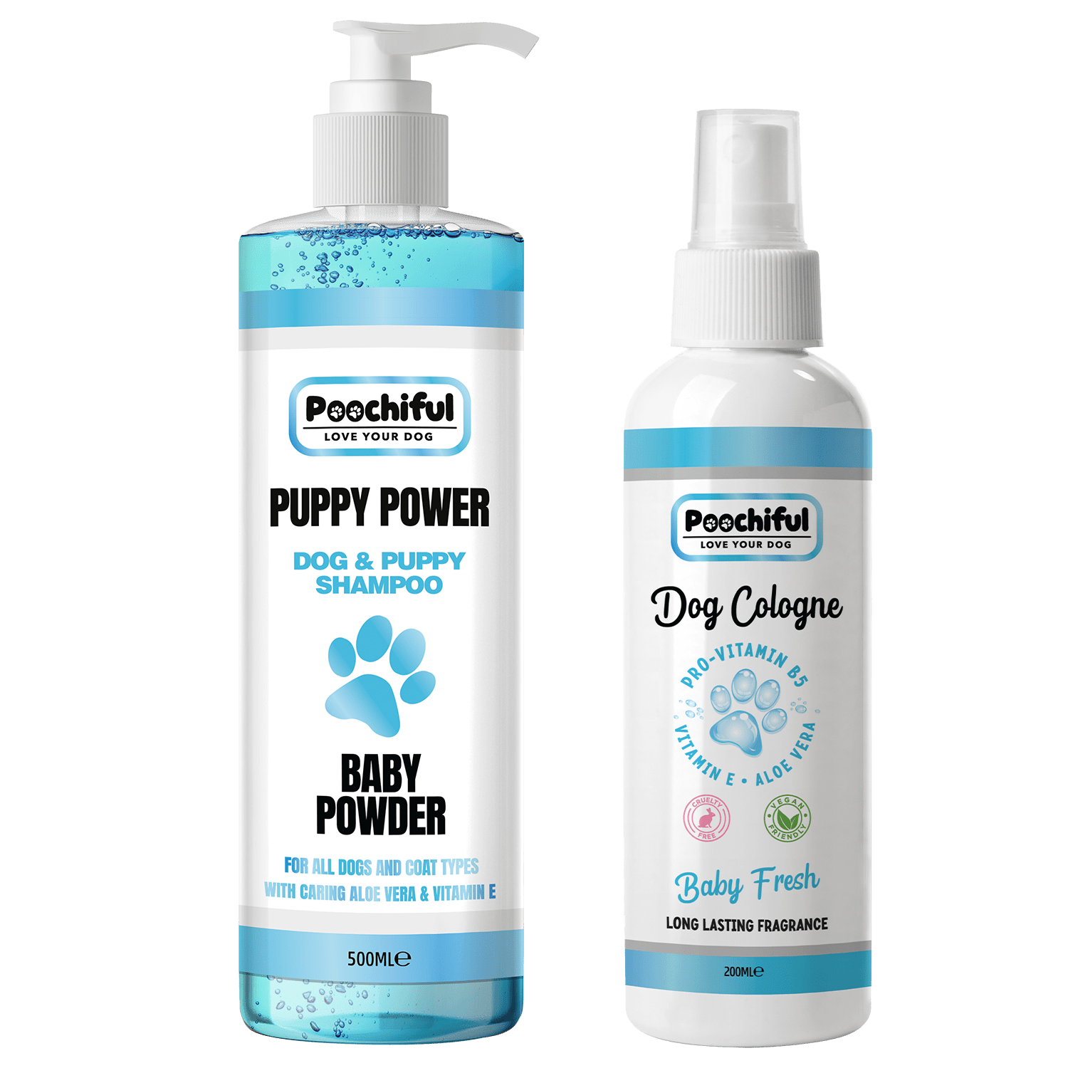 Puppy Shampoo 500ML + Baby Fresh Cologne | Poochiful